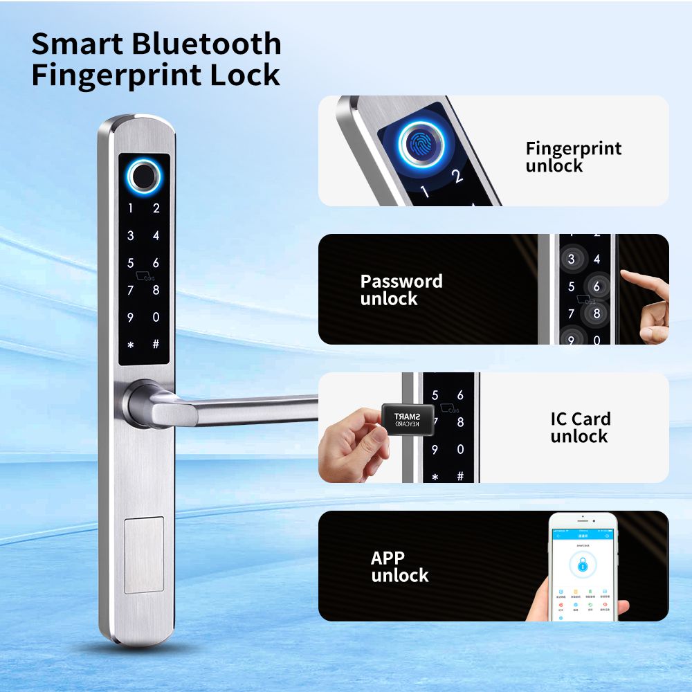 Intelligent Smart Aluminium Sliding Door Lock D5 - OneB