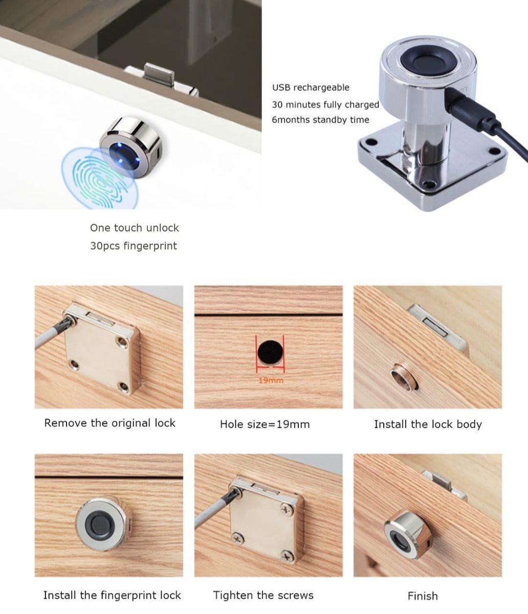 Fingerprint Cabinet Lock - OneB