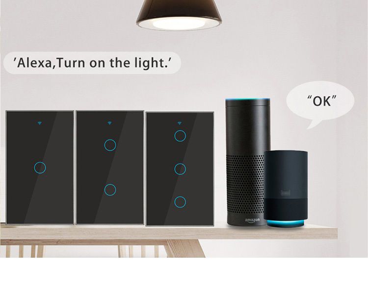 WIFI BLE Smart Switch 3 Gang Black - OneB